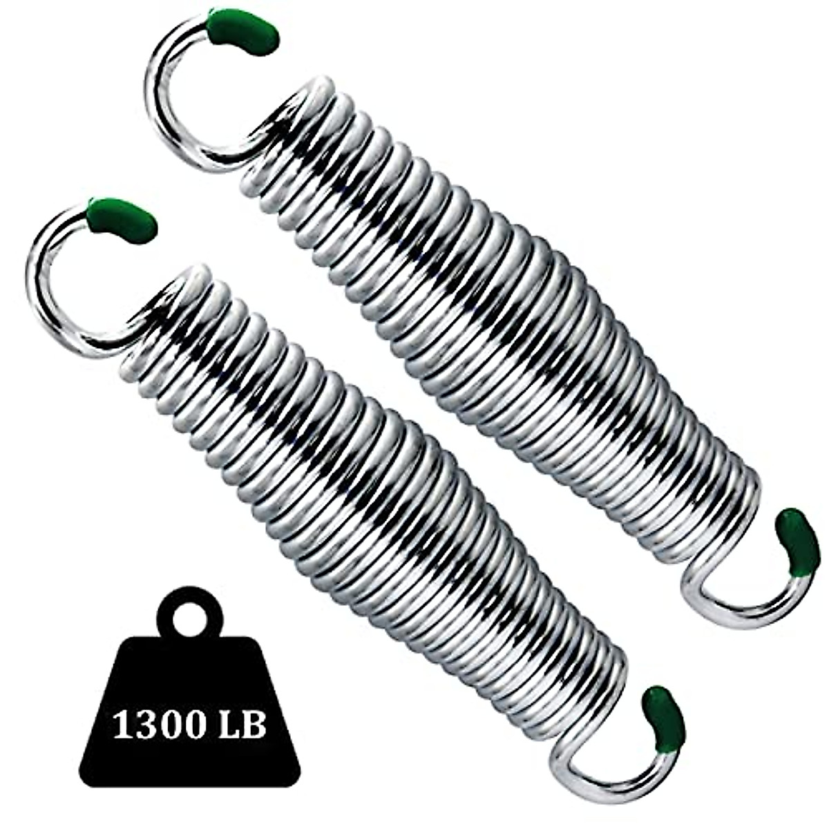 2Pack Premium Porch Swing Springs,1300lb Heavy Duty Springs, Rust Resistant Swing Springs, Spring for Swing Hammock Hanging Chair Spring for Hammock spring,Porch Swings,Indoor Outdoor Hanging Kit