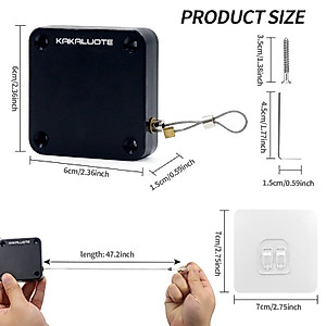 Punch-Free Automatic Sensor Door Closer, Multifunctional Automatic Door Closer, Residential Commercial Auto Door Closer with Drawstring, Closer Door for Internal, Home, Storm (4 Pack)