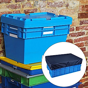 acime Deck Box Waterproof, Outdoor Deck Box, Protective Box Covers Convenient Waterproof Dustproof, Storage Basket with Elastic Rope Garage Supplies for Homes Kitchens Garages Decks