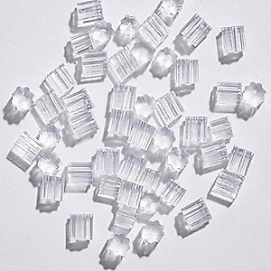 Silicone Earring Backs, 200PCS Soft Earring Stoppers, Clear Earring Backing Replacement for Stud Post Fishhook Earrings, Hypoallergenic