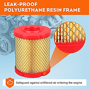 Hipa 937-05066 Air Filter 951-12690 Oil Flter for MTD 737-05066 547cc OHV Cub Cad XT1-LT42 XT1-LT46 Lawn Mower Tractor Troy Bilt TB42 TB46 Craftsman T1300 T1500 Lawn Mower 4X90HU 8X90KU 8X90ZU 9X90HU