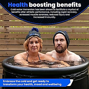 The Cold Pod Ice Bath Tub for Athletes XL: Cold Plunge Tub Outdoor with Cover,116 Gallons Capacity Portable Ice Bath Plunge Pool by The Cold Pod,Easy Install