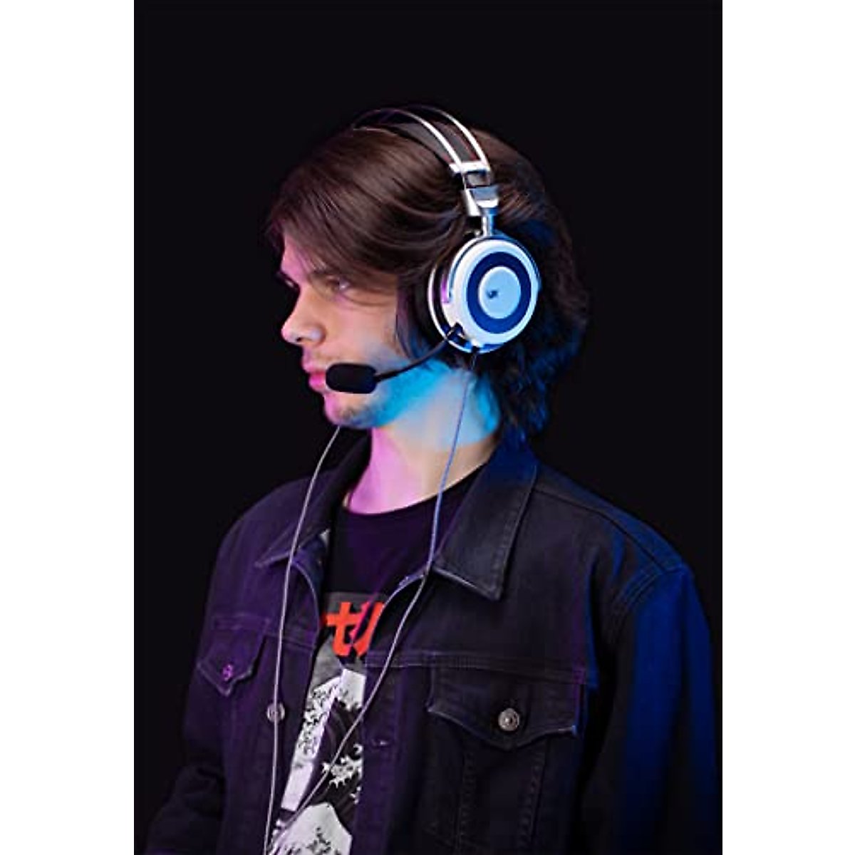 VZR Model One Gaming Headset – 3D Audio for First-Person Shooter/FPS Gaming, Patented CrossWave™ Spatial Audio, Removable Noise-Canceling Mic, 3.5mm Wired, Ultra Low Latency, All Day Comfort