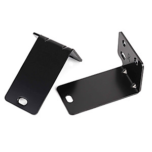 Haioulun Universal Soundbar Wall Mount Kit, Sound Bar Wall Mount Bracket Compatible Samsung, LG, Sony, Bose and Most of Soundbars, Wall Mount Shelf Mounting Brackets-Black