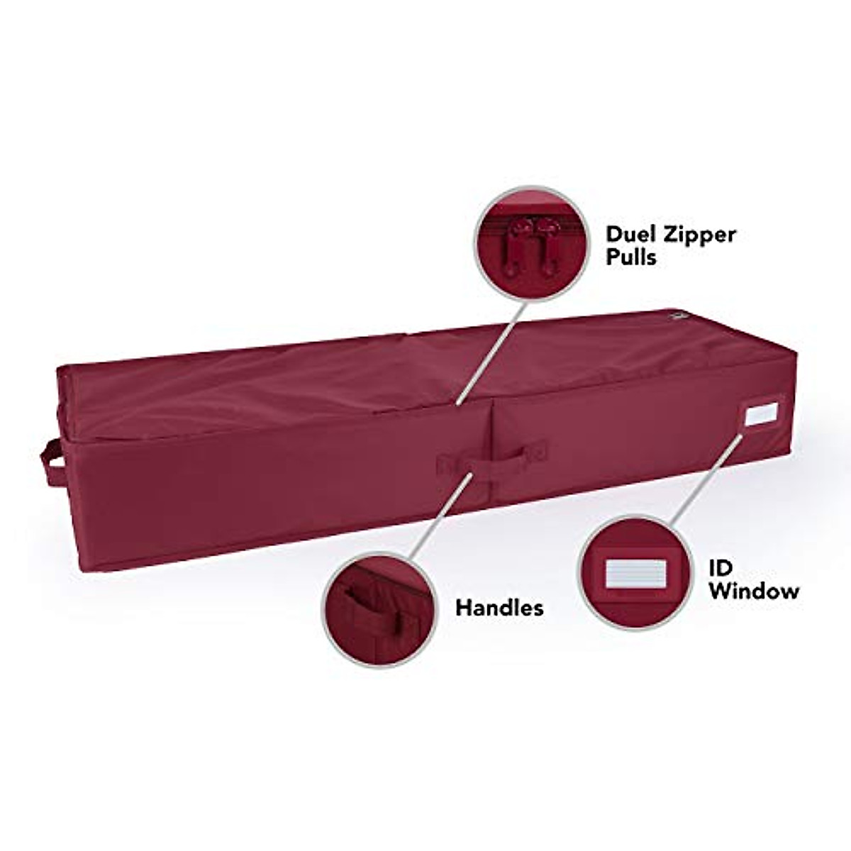 Covermates Keepsakes - Underbed Storage Bag – ID Window – Reinforced Handles – Indoor Storage-Scarlett Red