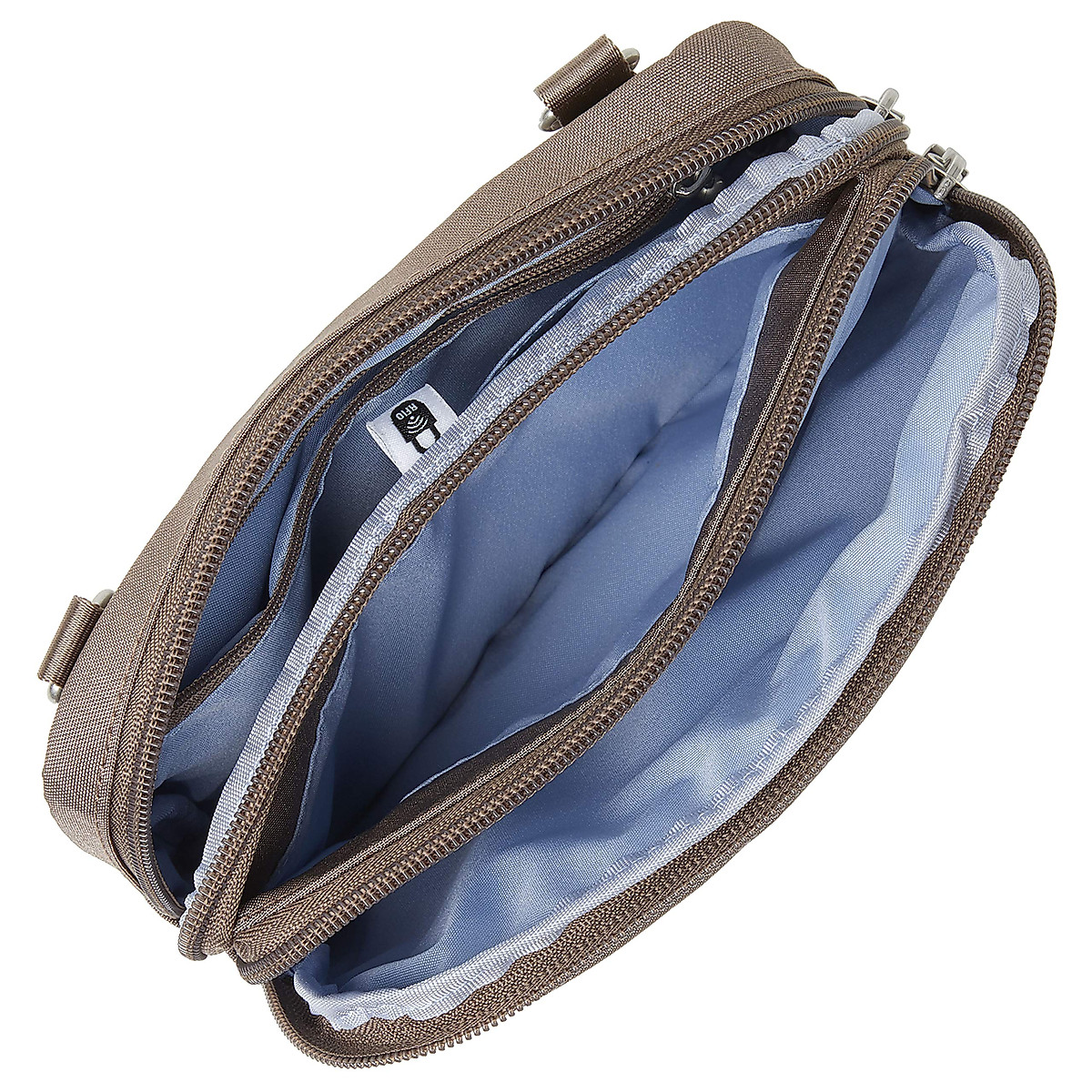 Baggallini womens New Classic Time Zone Rfid Bag Crossbody, Portobello Shimmer, One Size US