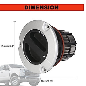 TUNTUN 4WD 4x4 Locking Hub Front Wheel Manual Locking Hubs Axle Link Assembly Fit for Ford F250 F350 F450 F550 Super Duty 2005-2018, Replace BC3Z-3B396-B 600-220 BC3Z3B396B (2PC)