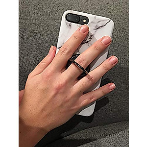 3dRose Pretty Image of Rose Gold Geometric Floral Monogram Initial J - Phone Rings (phr_359918_1)