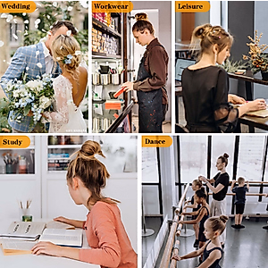 Cehony U Shaped Hair Pins, 200 Count Buns Waved Hair Pins for Updos with Box for Women Lady Girls Bobby Pins French Historical Hair Styling Pins Hair Accessories (Brown, 2.4 Inch)