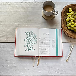 CSB She Reads Truth Bible, Poppy Linen, Black Letter, Full-Color Design, Notetaking Space, Devotionals, Reading Plans, Two Ribbon Markers, Sewn Binding, Easy-to-Read Type