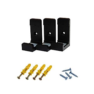 New Game Storage Set Bracket Wall Mount Console Stand Controller Holder Host Rack(2 sets-For PS4 Slim,black)