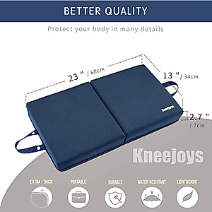 Knee Pads for Men Women Extra Thick Knee Pads Memory Foam Kneeling Pad for Bathing YogaFoam Garden Pads for Kneeling Knee Cushions for Kneeling
