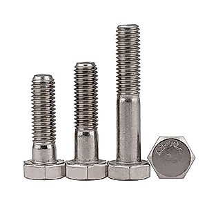 Ochoos GB5782/DIN931 Stainless Steel 304 Half Tooth hex Screw/hex Half Tooth Bolt M8 M10 - (Dimensions: M10X90)