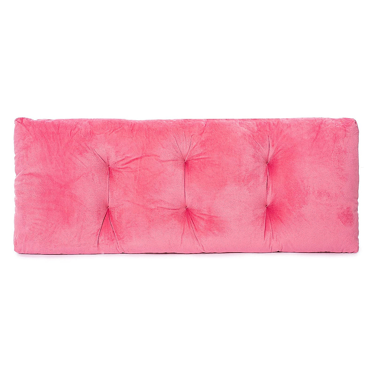 JAMPAYANG Bench Cushion, Non-Slip Tufted Bench Cushions for Swing, Shoe Storage, Window Seat (36"x14", Pink)