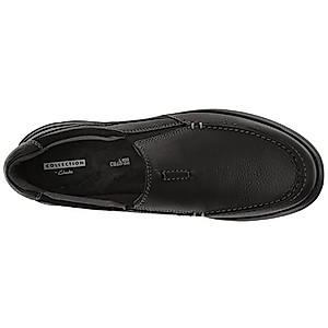Clarks Men's Cotrell Free Shoe, black oily leather, 13 Wide US