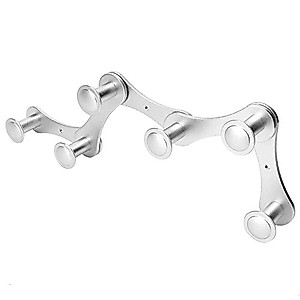 Bathroom Hanging Hook, Cloth Hanger Space Aluminum Wall Hanger, Retractable Hanging Hook, Hanging Hook for Towels Hanging Hook for Coats Door Hanger for Coats Rack for(Bright Sand)