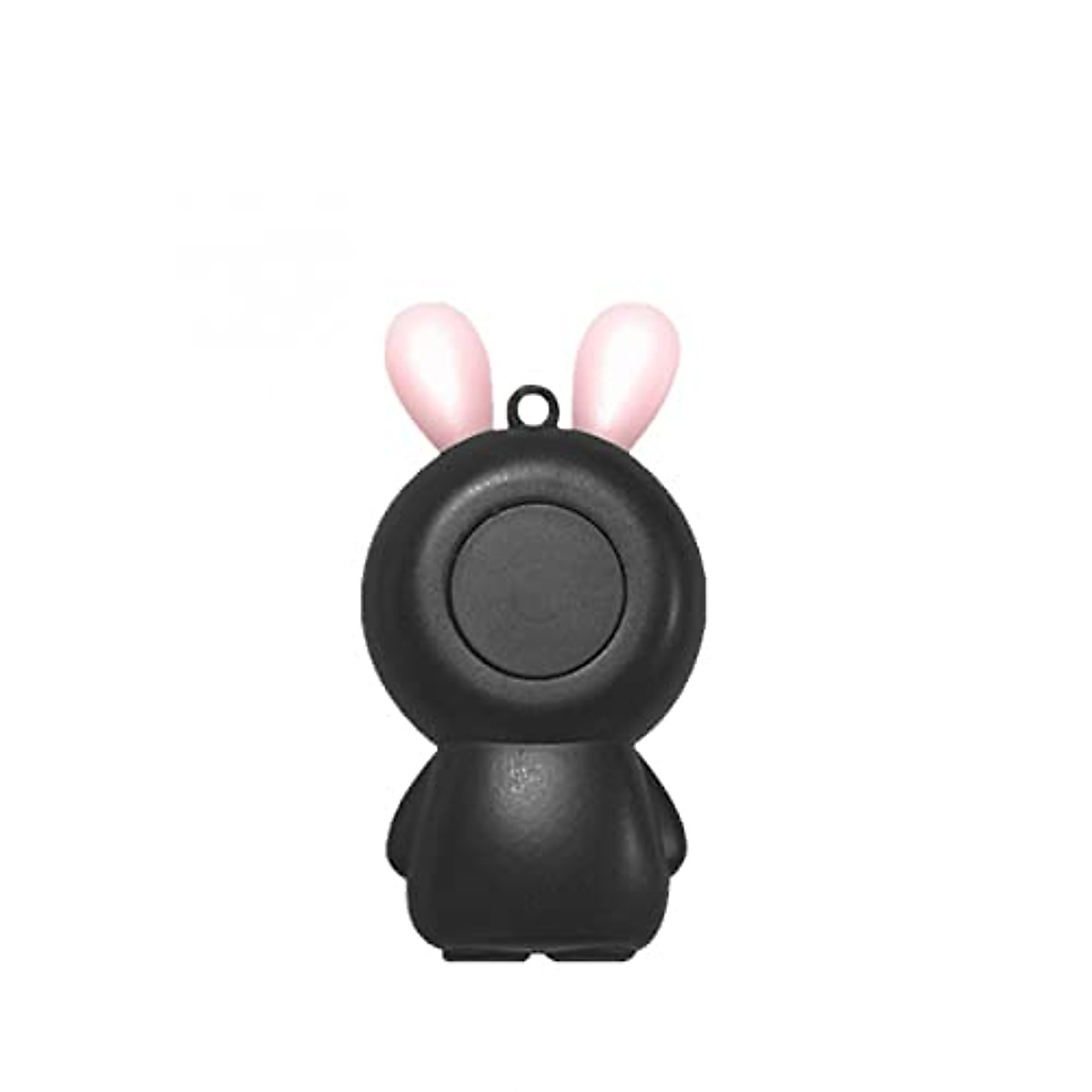 Portable Rabbit-Shape Locator Mini Anti-Loss Device Waterproof Bluetooth 5.0 Mobile Tracking Bluetooth GPS Locator for Pet Keychain Bag, Black, 1PC