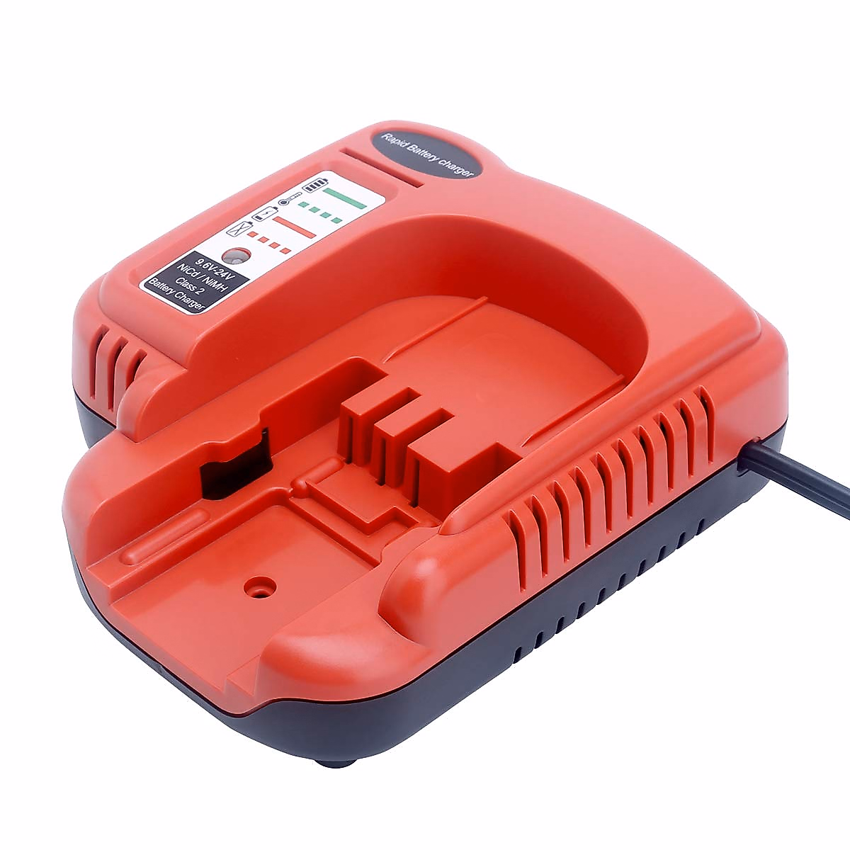 Elefly BDFC240 Battery Charger Compatible with Black and Decker 18V 14.4V 12V 9.6V 24V NiCD NiMH Battery HPB18 HPB18-OPE HPB14 HPB12 HPB96 HPB24, Replacement for Black and Decker 18V Charger