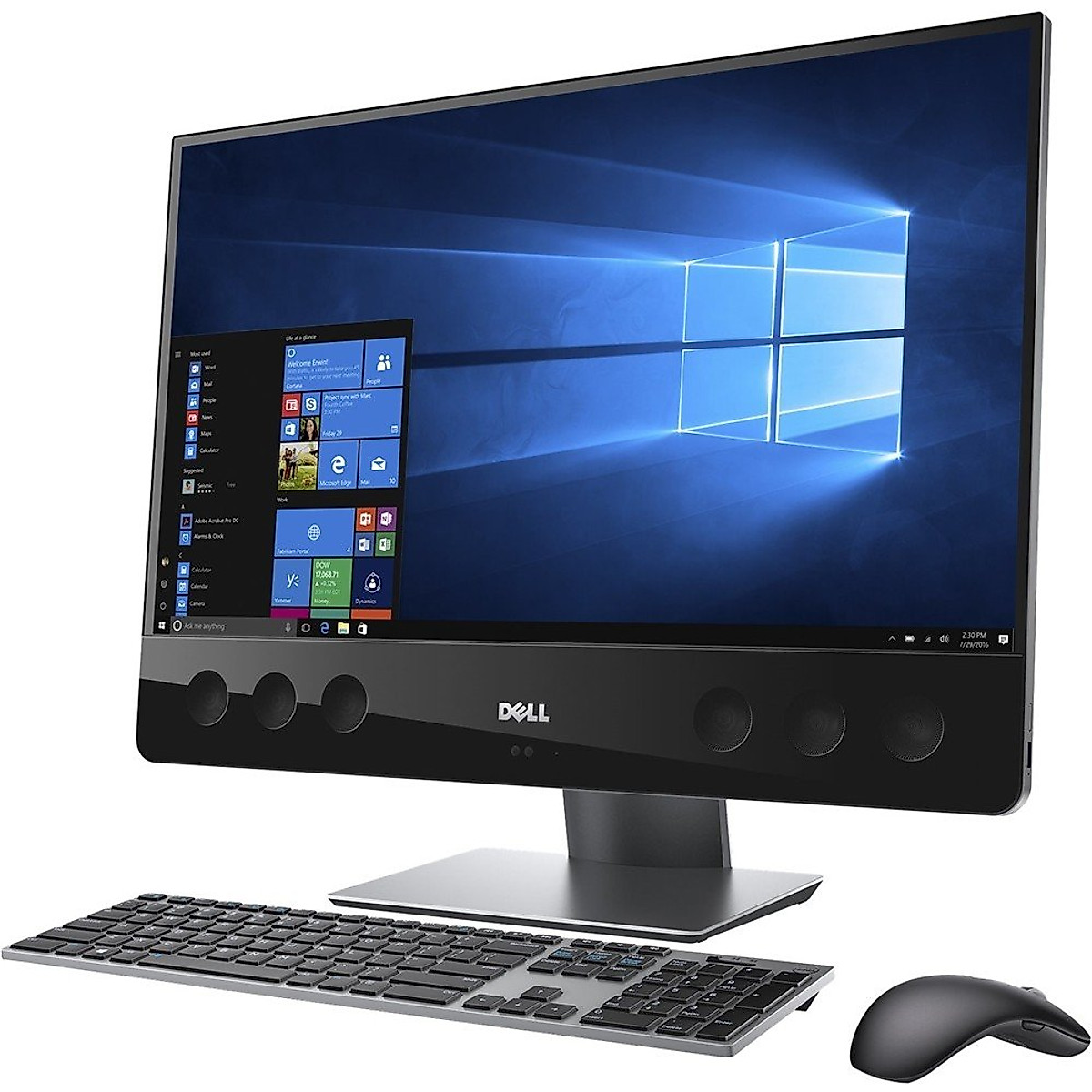 Dell XPS7760 27" Ultra HD 4k TouchScreen All-In-One PC, (7th Gen Core i7 (up to 3.60 GHz), 16GB, 2TB HDD + 32GB SSD, AMD Radeon RX-570 Graphics, Black.