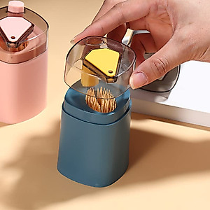 H&W 3PCS Toothpick Holder Dispenser, Toothpick Holder, Pop-Up Automatic Toothpick Dispenser for Kitchen Restaurant Thickening Toothpicks Without Toothpicks