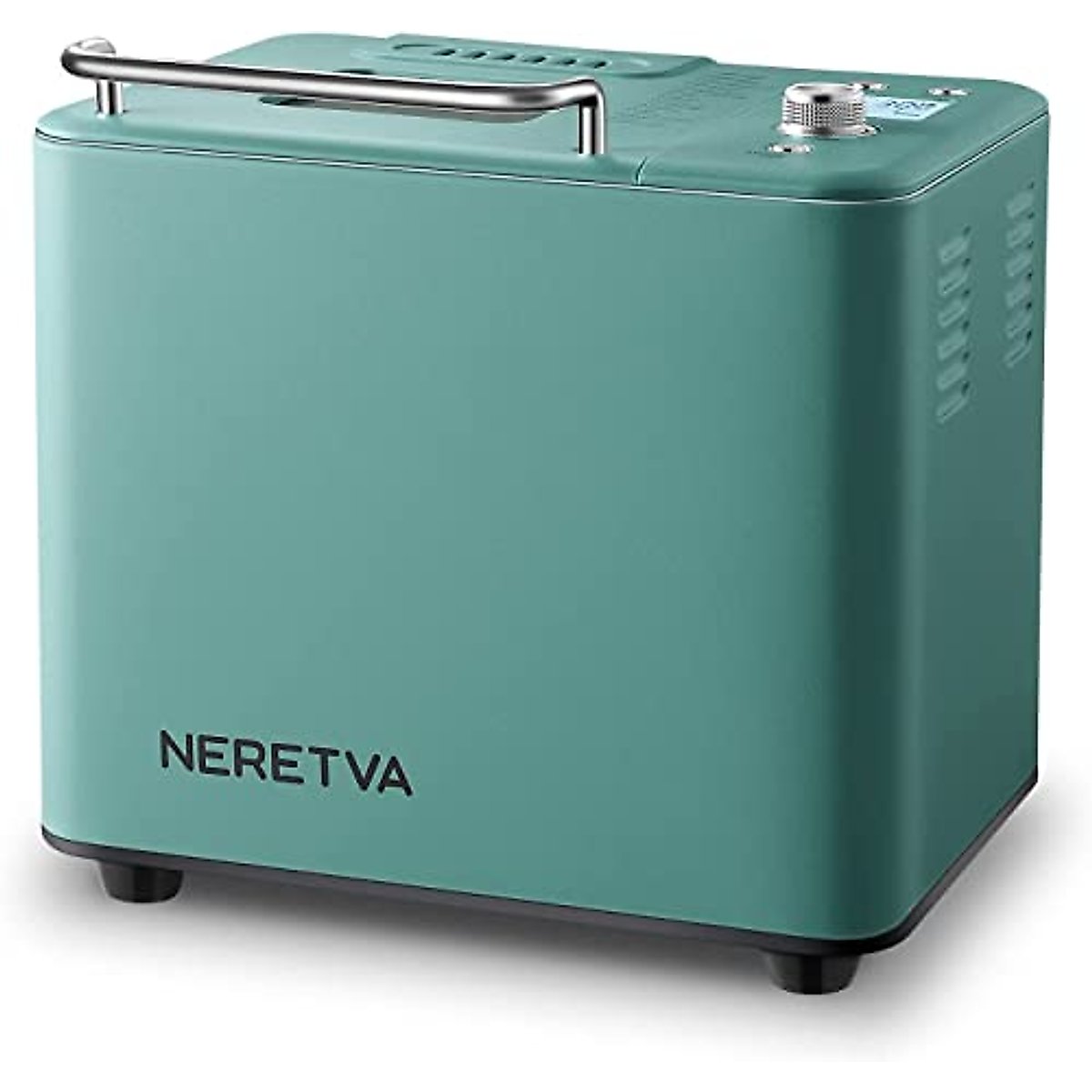 Neretva Bread Maker Machine , 20-in-1 2LB Automatic Breadmaker with Gluten Free Pizza Sourdough Setting, Digital, Programmable, 1 Hour Keep Warm, 2 Loaf Sizes, 3 Crust Colors - Receipe Booked Included (Green)