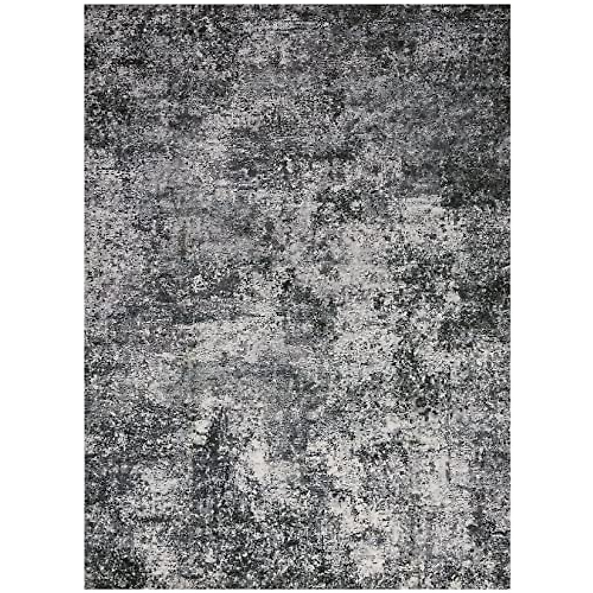 Area Rug Living Room Rugs - 8x10 Large Soft Indoor Neutral Modern Abstract Low Pile Washable Rug Carpet for Bedroom Dining Room Farmhouse Home Office - Grey