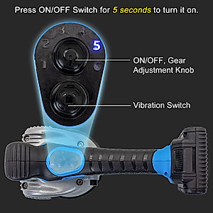 CAPTOK Tile Vibration Machine Automatic Suction Vibrator 10,000mAh 2 Batteries Tile Leveling Tiling Machine 6 Speed Handheld 18,000VPM