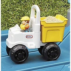 Little Tikes Dirt Diggers Excavator Sandbox for Kids, Including lid and Play Sand Accessories,Multicolor