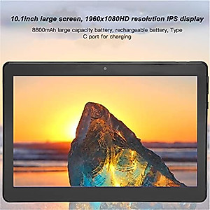 10.1 Inch Display 1080p Full HD Tablet, 4GB RAM 64GB Storage Dual Speakers and Cameras Front 5MP + Rear 13MP for Portable Entertainment 5G WiFi 8800mAh Gray