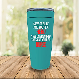 Nurse Mint Edition Viking Tumbler 20oz - Save one and you’re - Labor Clinical Certified Nursing Assistant Surgical Emergency Oncology Practitioner