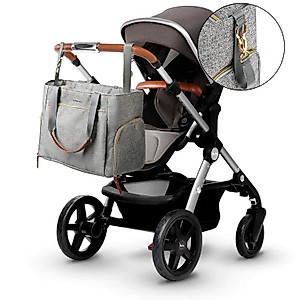 mommore Breast Pump Bag Diaper Tote Bag with 15 Inch Laptop Sleeve Fit Most Breast Pumps like Medela, Spectra S1,S2