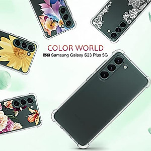 Osophter Samsung Galaxy S23 Plus Case - Clear, TPU Shock-Absorbing, Reinforced Corners, Flexible Phone Cover