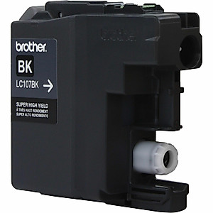 Brother Printer LC107BK Super High Yield Cartridge Ink, Black