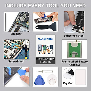 MAXSHARKS New Upgraded Battery for Redmi Note 6 / Redmi Note 6 Pro, BN48 Replacement Battery Compatible with Redmi Note 6 / Redmi Note 6 Pro, with Repair Tools & Instruction