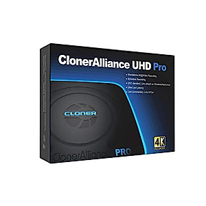 ClonerAlliance UHD Pro, 4K Video Recorder, HDMI Capture DVR with H.265/H.264 Codec, Cinematic 4K@24fps Recording(Up to 4K@30fps), No PC Required.