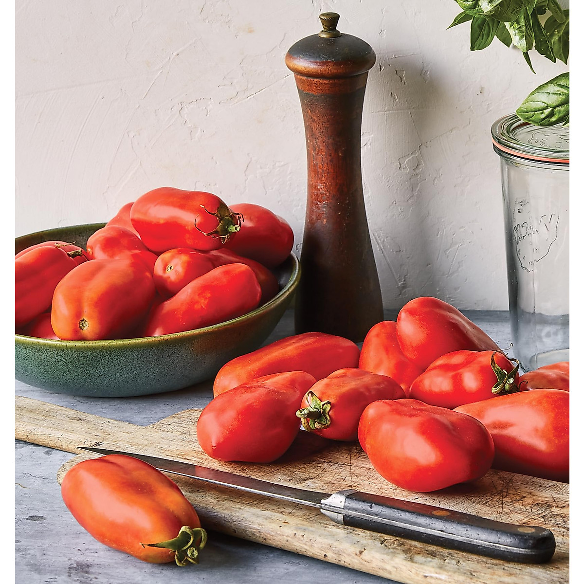 Burpee 'San Marzano' Heirloom, Paste Tomato, 75 Non-GMO Seeds