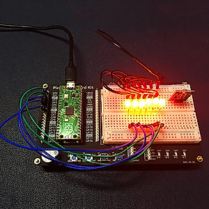 GeeekPi Basic Starter Kit for Raspberry Pi Pico/Pico W, BreadBoard Kit with Half-Size Breadboard and Jumper Wire Pack for Raspberry Pi Pico/Pico W (Raspberry Pi Pico/Pico W Not Included)