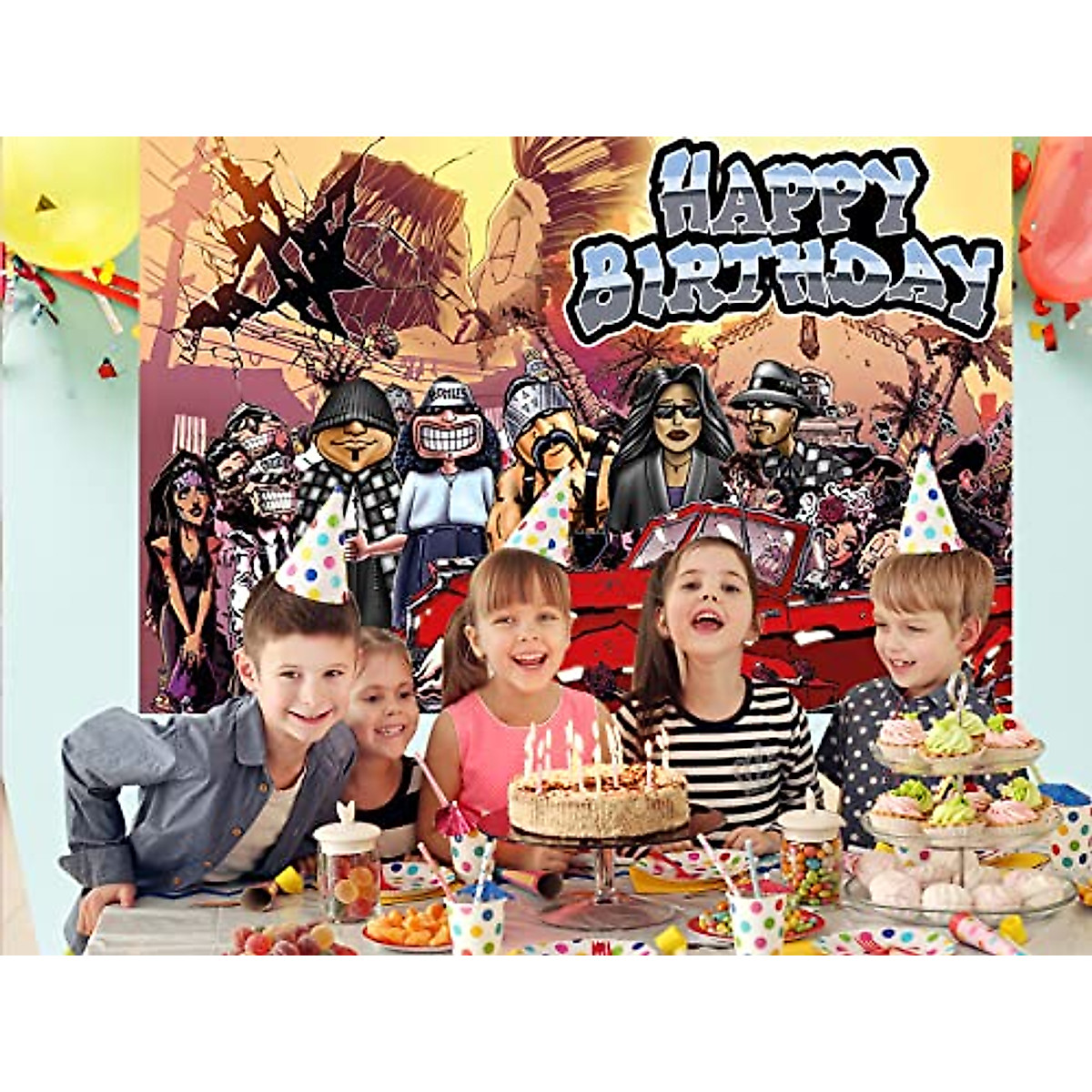 Homies Happy Birthday Backdrop, Cholo Themed Birthday Party Decorations Party Supplies Happy Birthday Banner Photography Background