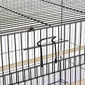 Topeakmart Pet Products Stackable Rectangle Flight Bird Cages for Small Birds Parrots Parakeets Cockatiels Conures Budgies Lovebirds Canaries Finches w/Slide-out Tray