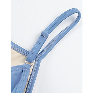 Daydance Blue Adult Leotards for Women Dance, Sleeveless Ballet Outfits for Training