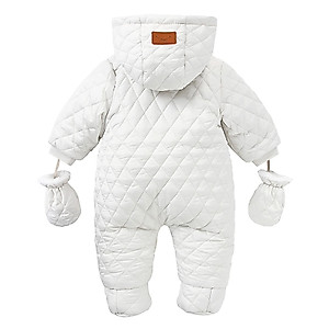 IBOBOOM Baby Boys Winter Clothes Toddler Snowsuit Infant Girl Snow Bib Suit 12-18 Months