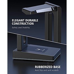 Blade Hawks RGB Gaming Headphone Stand with 3.5mm AUX and 2 USB Ports, Durable Headset Stand Holder for Bose, Beats, Sony, Sennheiser, Jabra, JBL, AKG, Fancy Gaming Accessories - HS18 (Only for PC)