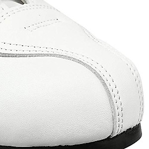 Women's Roller Skates PU Leather High-top Roller Skates Four-Wheel Roller Skates Shiny Roller Skates for Girls (38, White Flash Wheel)