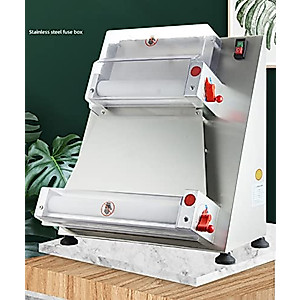 Commercial Dough Roller Sheeter, 600W Pizza Dough Roller Sheeter, 15" Electric Pizza Press Making Machine, 370W Automatically Pasta Maker Machine for Pizza Bread and Pasta