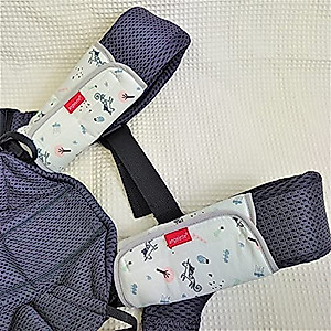 【angelette】Baby Carrier Reversible Sucking Pads/Car Seat Strap Covers/Stroller Belt Covers/Drool Pads/Teething Pads (Unicorn)