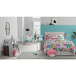 Franco Squishmallows Bedding Super Soft Comforter and Sheet Set with Sham, 5 Piece Twin Size