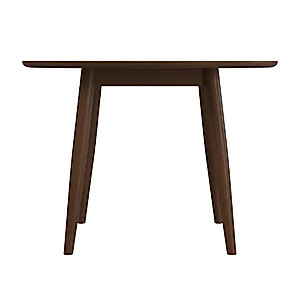 Amazon Brand – Rivet Mid-Century Round Wood Dining Table, 42"W, Chestnut