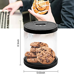 JRing Time Locking Box Timed Lock Storage Container Pantry Self-control Timer Locker for Phone Snacks Food Medicines Credit Card Alcohol Gaming Machine or Other Addictive(Black)