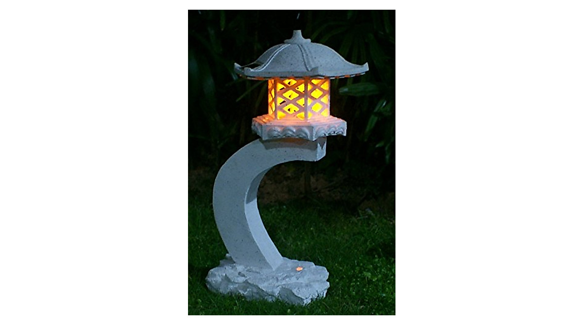 TIAAN 24” Japanese Solar Lantern - Elegant Garden & Indoor Light