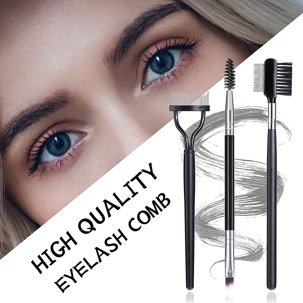 Eyelash Grooming Brush Eyelash Separator Mascara Applicator Eyebrow Comb Brush for Making Up Supplies（5 Pieces）